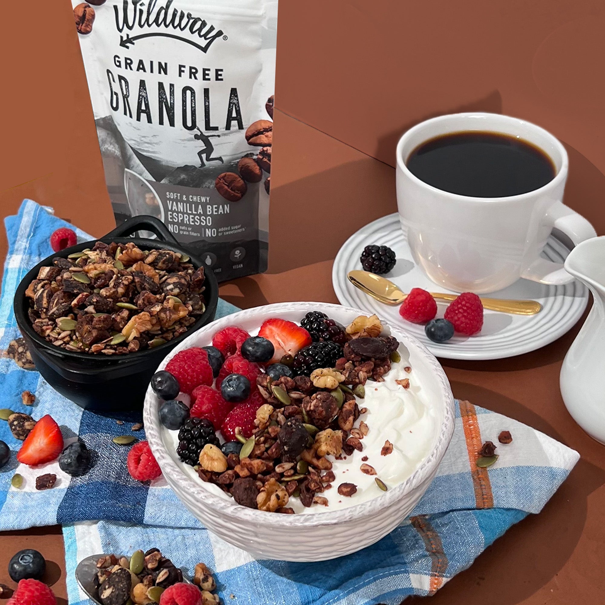 Grain-free Granola: Vanilla Bean Espresso, 8oz | Wildway - Wildway Foods